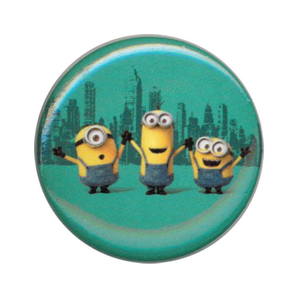 Despicable Me Minions Three Hands Up Minion Green 1.25 Inch Button ...