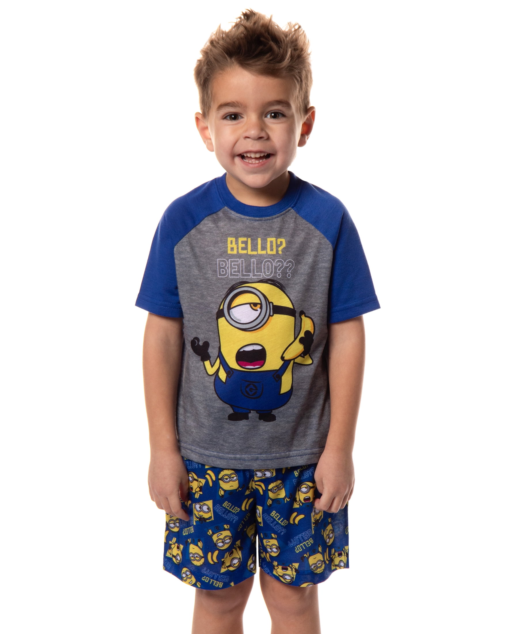 Despicable Me Minions Toddler Boys' Bello? 2 Piece Raglan Pajama Set ...