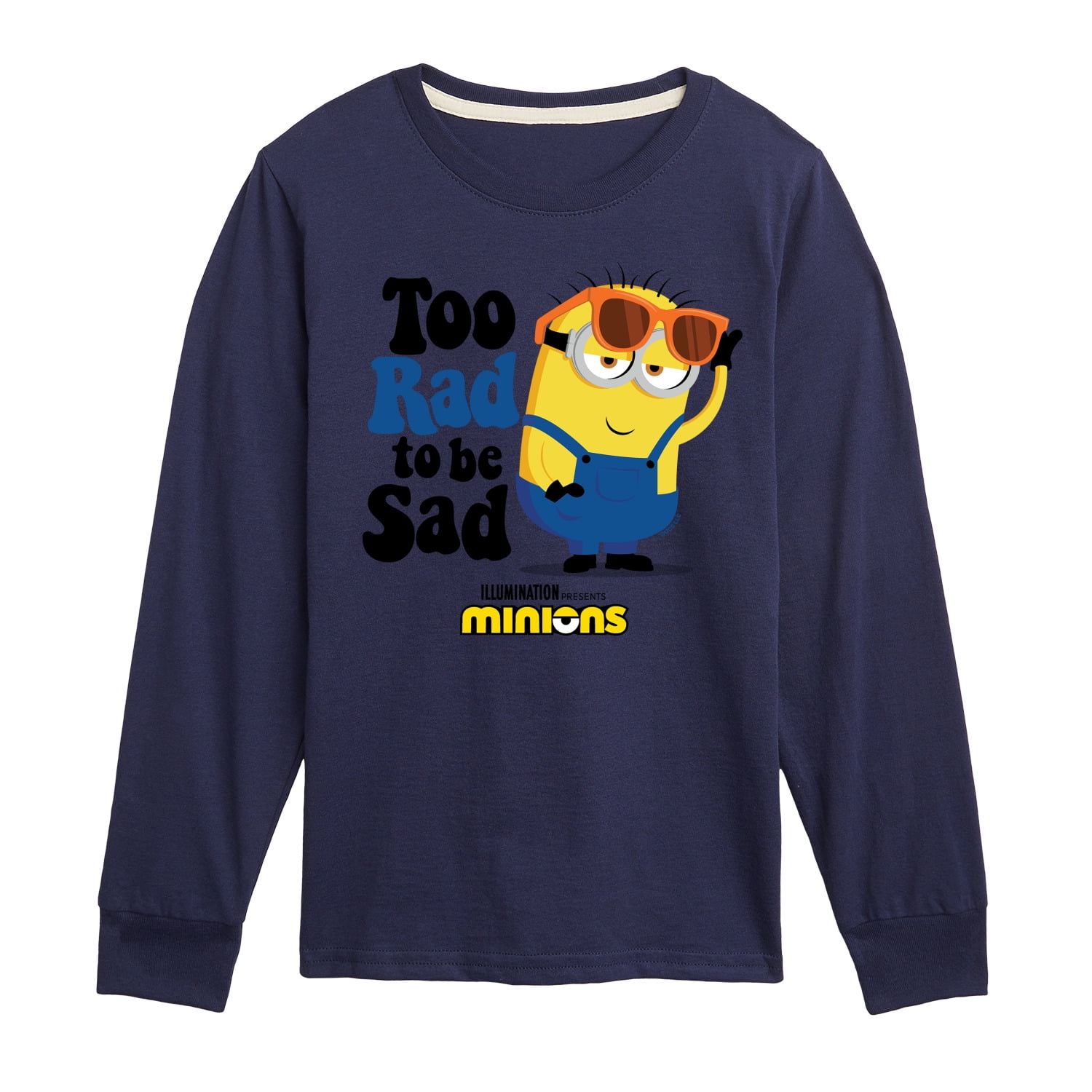 Despicable Me Minions - Too Rad To Be Sad - Toddler & Youth Long Sleeve ...