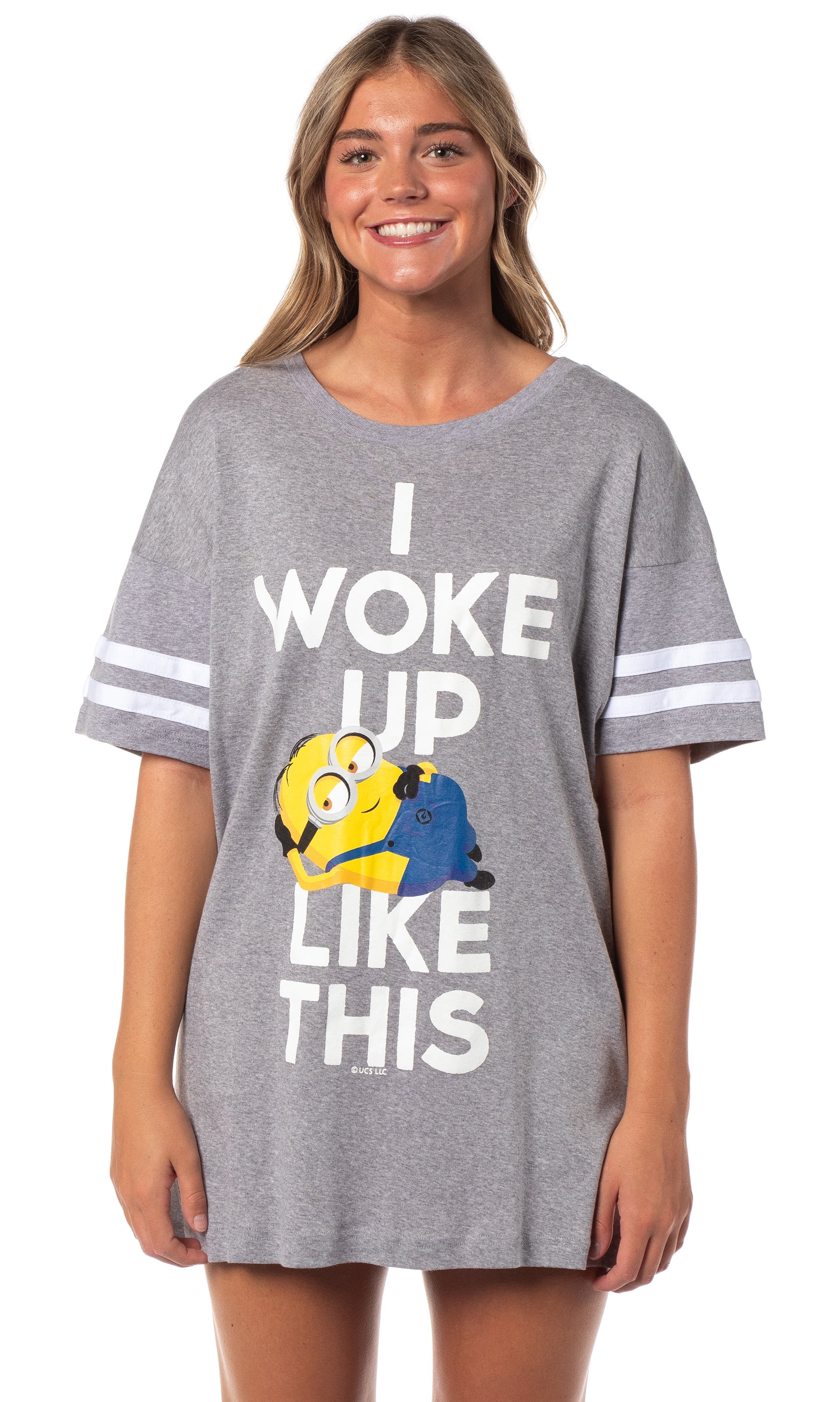 Despicable Me Minions Women's I Woke Up Like This Nightgown Pajama ...