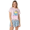 Free Shipping! Peanuts Womens' Snoopy I Like Naps Character Sleep Pajama Set Shorts - Walmart.com