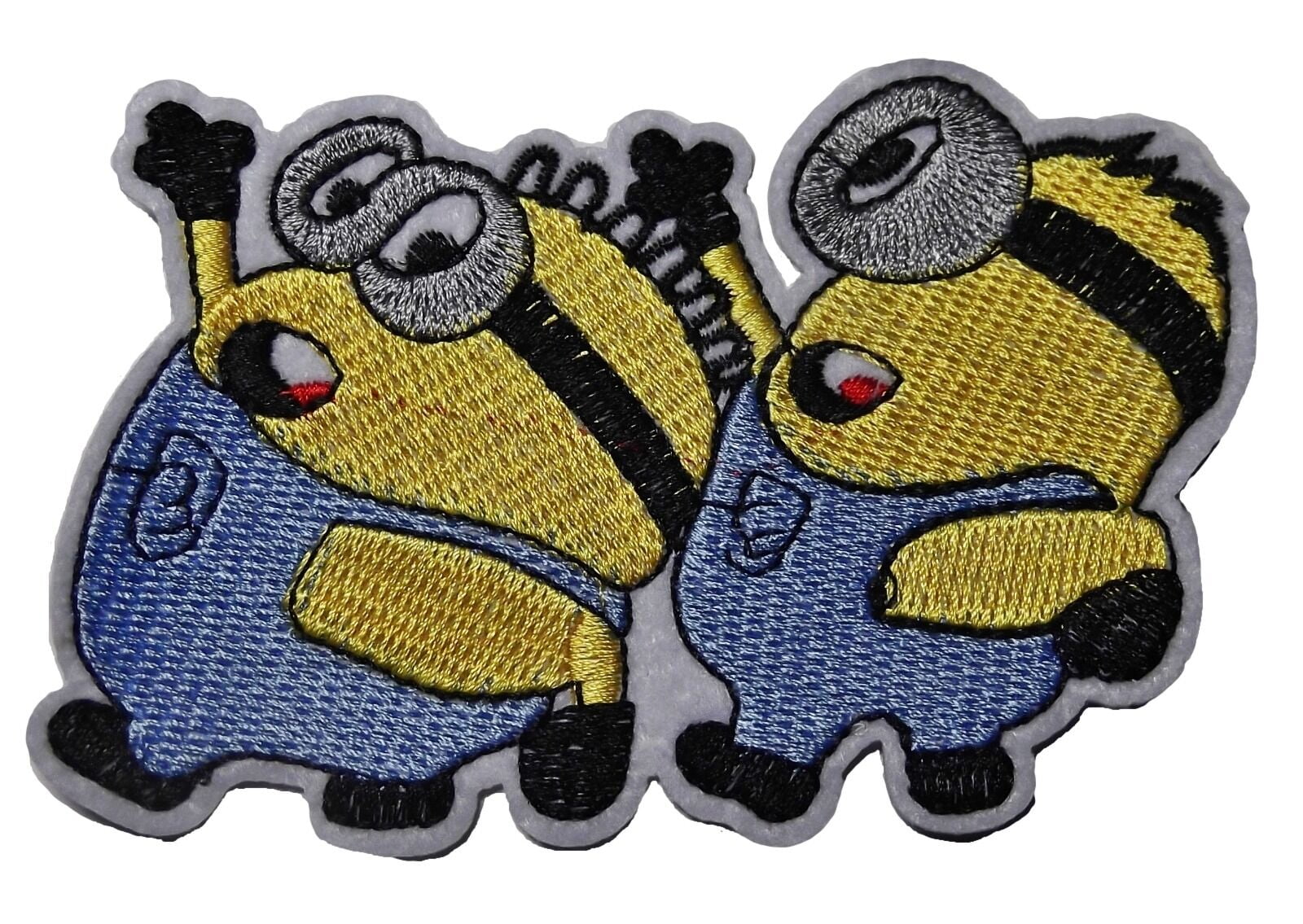 Despicable Me Movie Minions Stuart & Dave 3" Tall Embroidered Patch ...