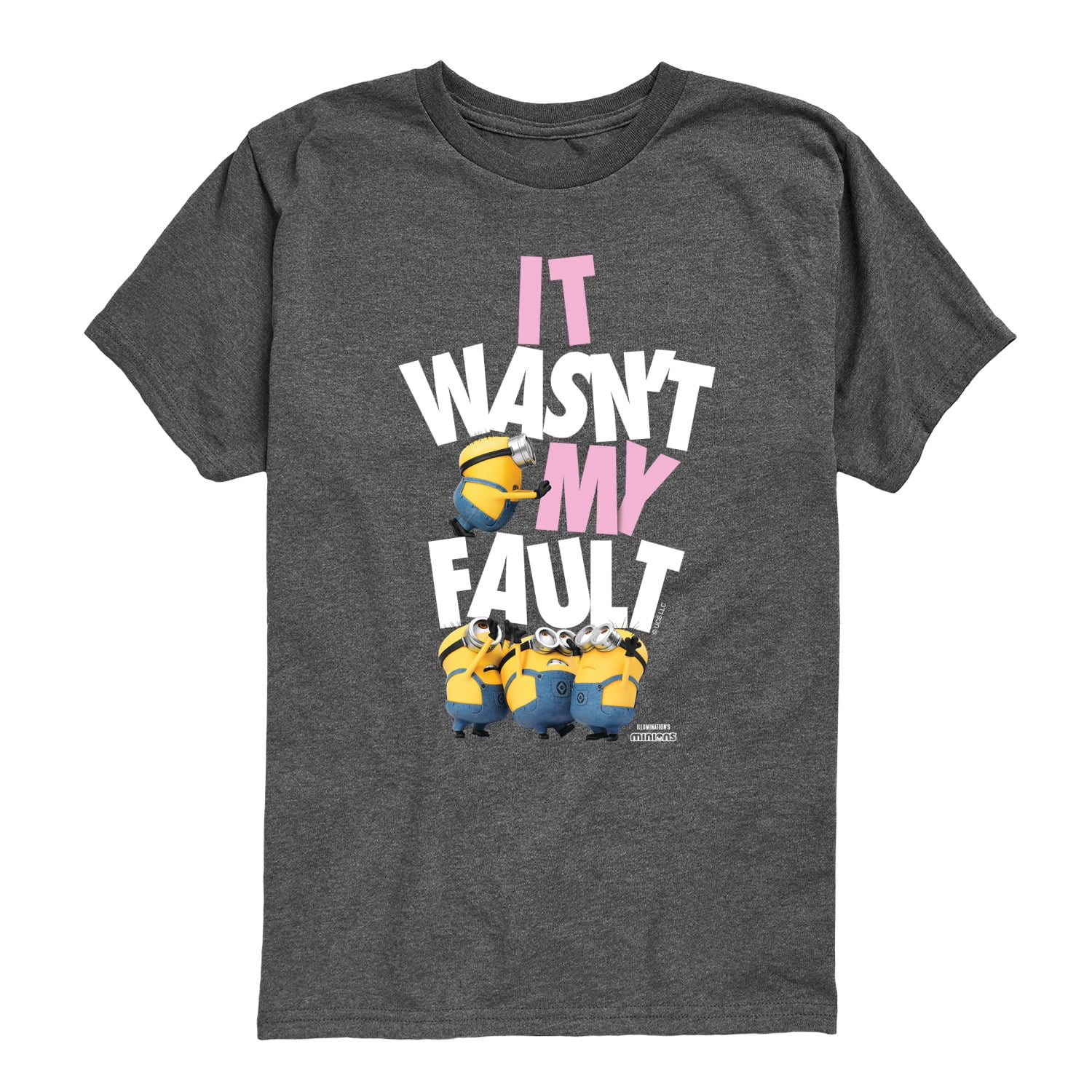 Despicable Me - My Fault - Youth Boys Short Sleeve Graphic T-Shirt ...