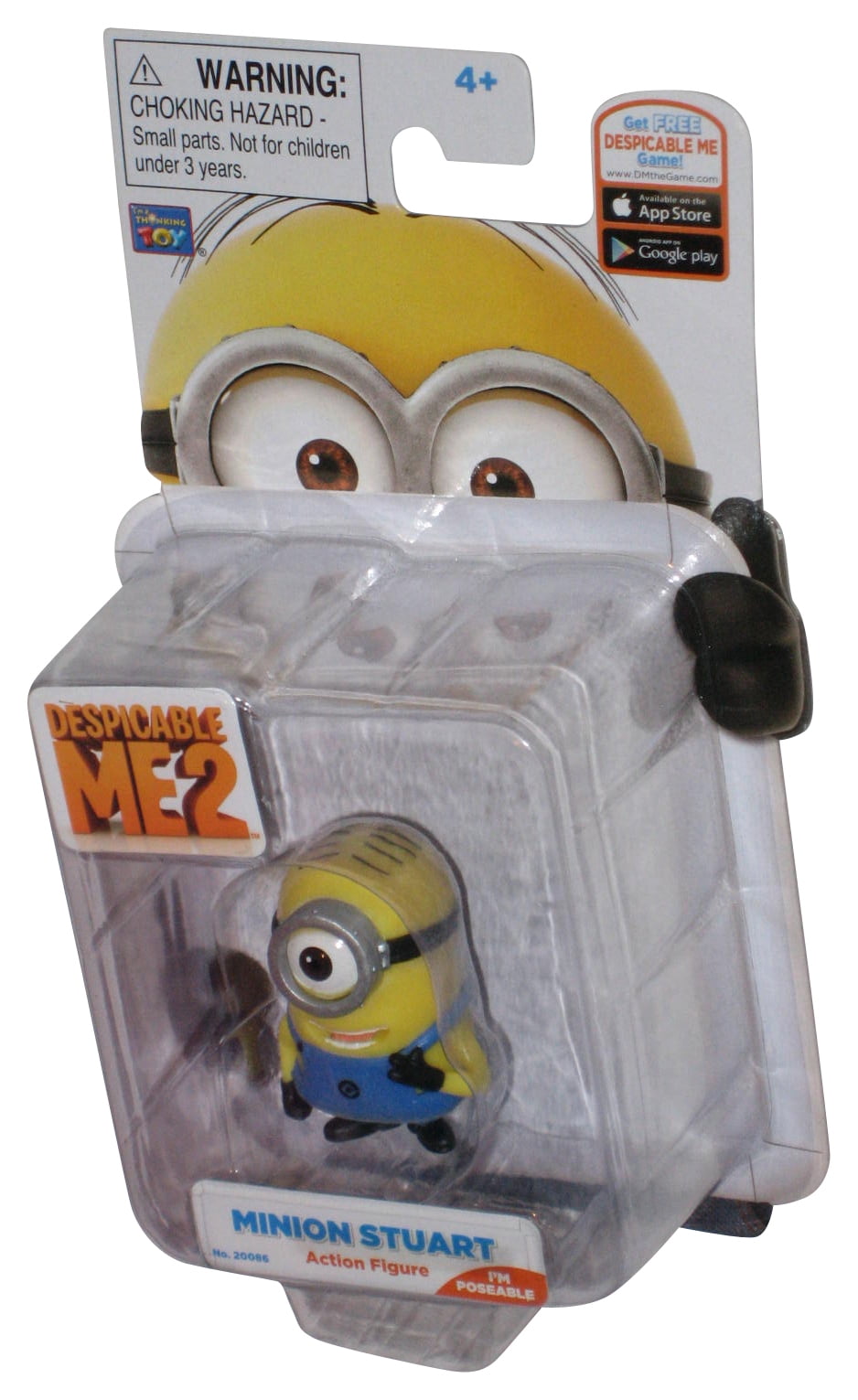 Despicable Me Stuart Minion Thinkway Toys Poseable Action Figure ...