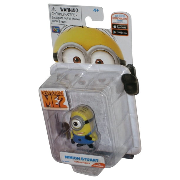 Despicable Me Stuart Minion Thinkway Toys Poseable Action Figure ...