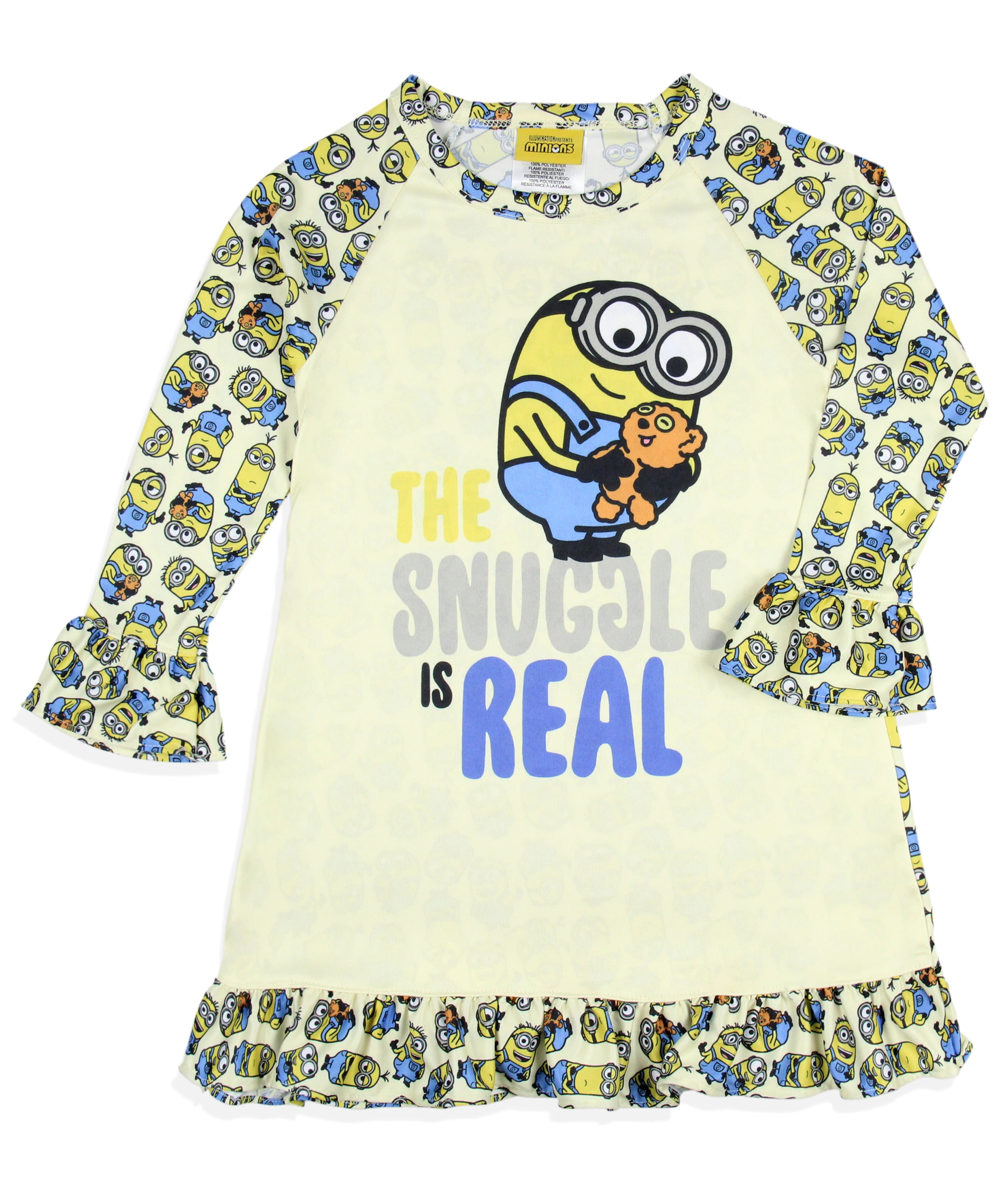 Despicable Me Toddler Girls' Minions Snuggle Sleep Pajama Dress ...