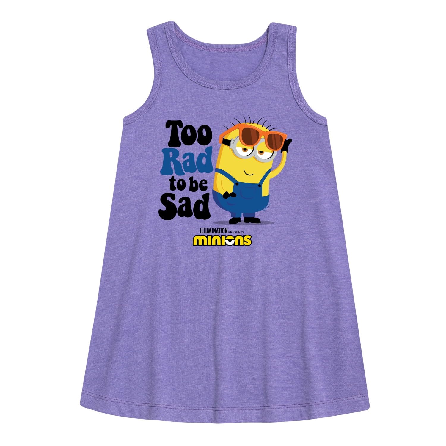 Despicable Me - Too Rad To Be Sad - Toddler & Youth Girls A-line Dress ...