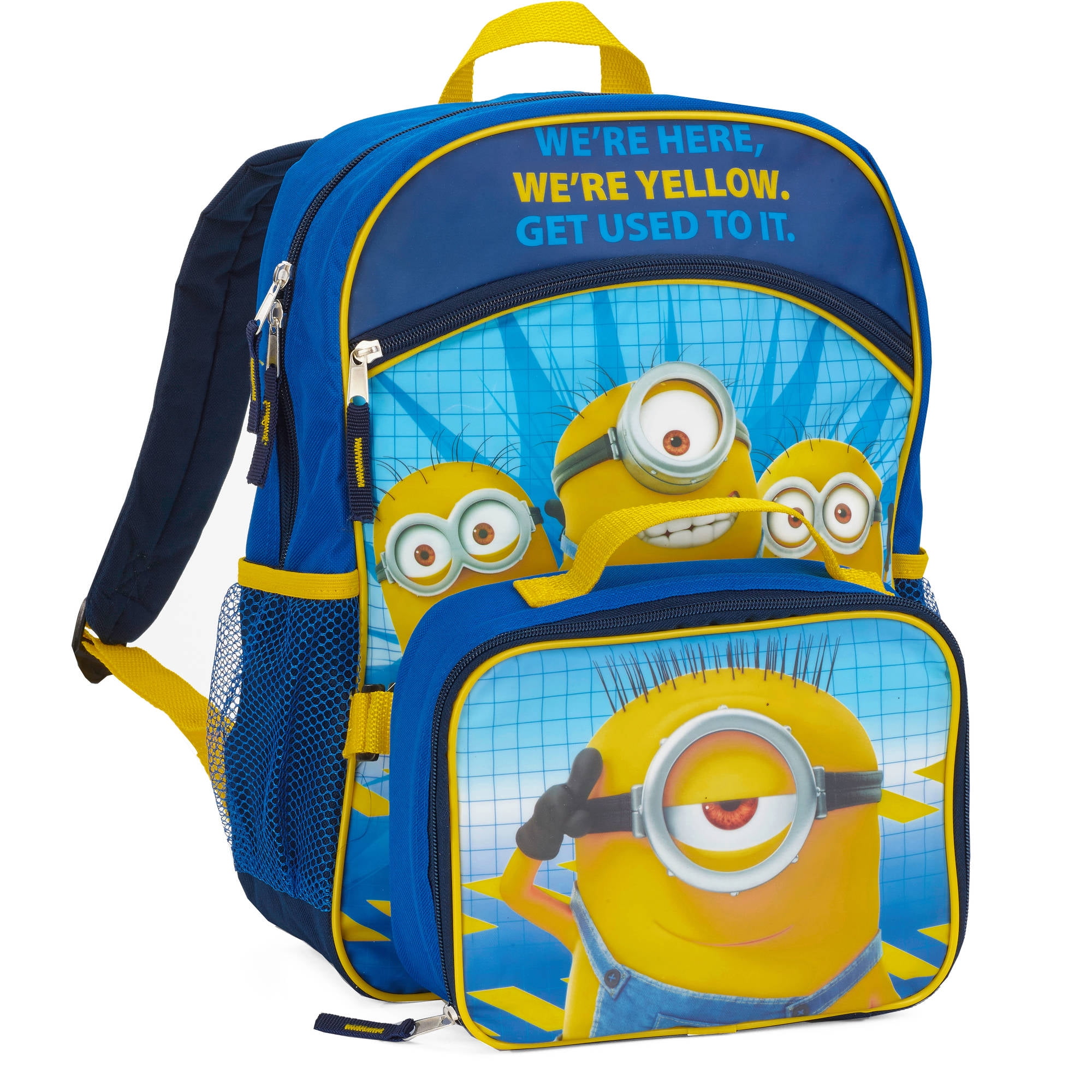 Despicable Me We're Yellow 16" Backpack with Lunch Tote - Walmart.com
