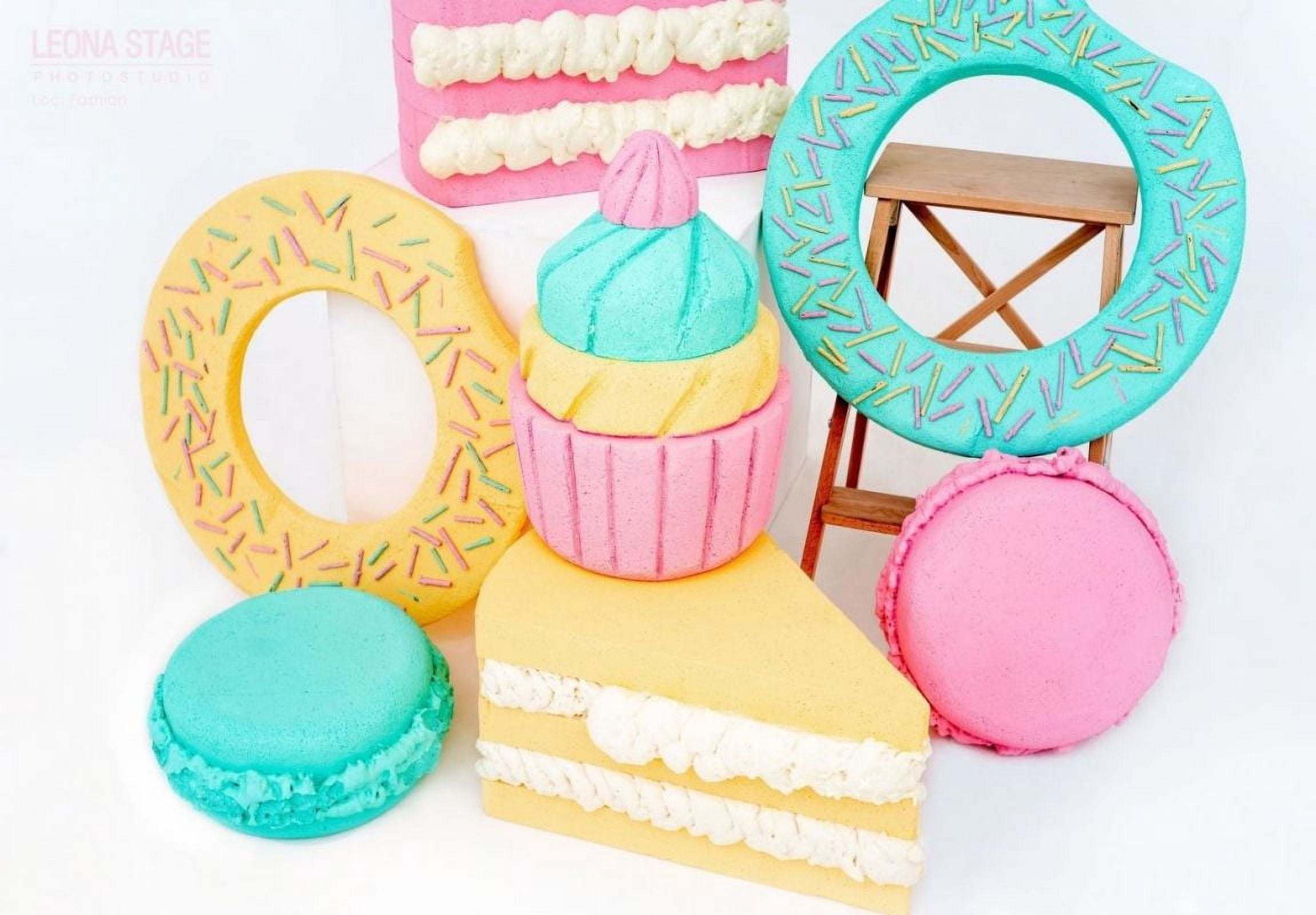 Dessert Cake Candy Backdrop Colors Lollipop Sweets Background Photo ...