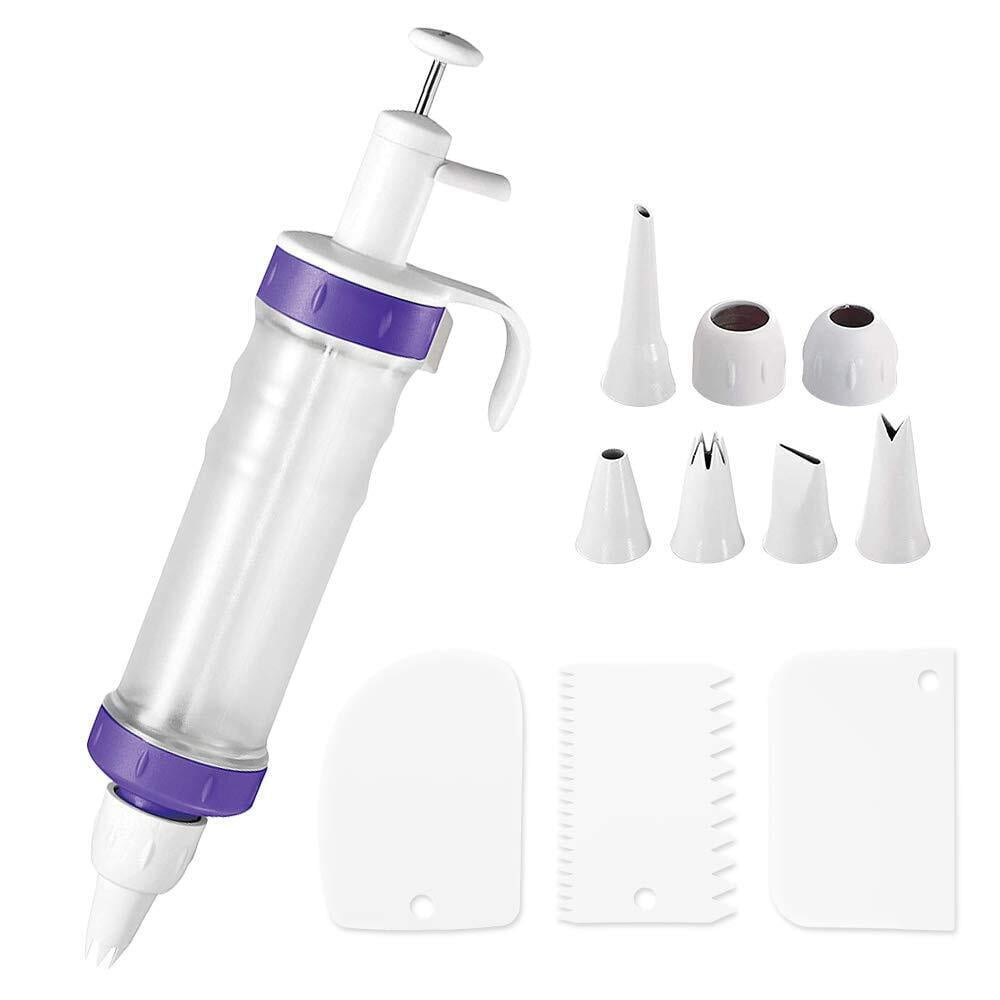 Dessert Decorating Syringe Set,Cake Icing Dispenser Cupcake Filling ...