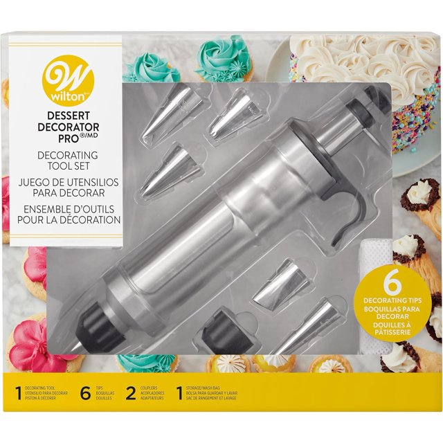 Dessert Decorator Pro - Easy to Use One Handed Plunger Smoothly Pushes ...