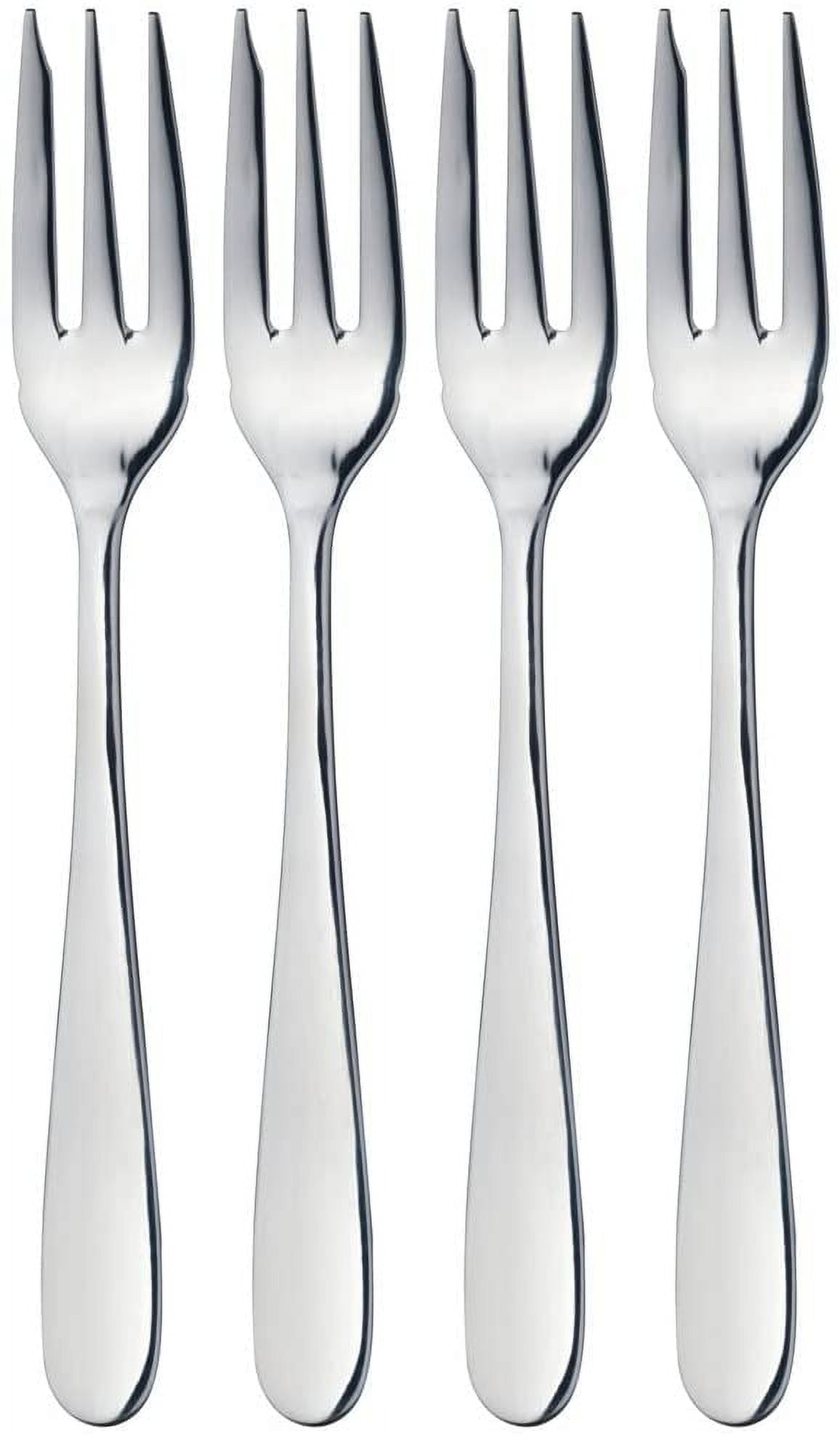 Dessert Forks, Set of 4 Stainless Steel Cake Forks, Fruit Forks, Highly ...