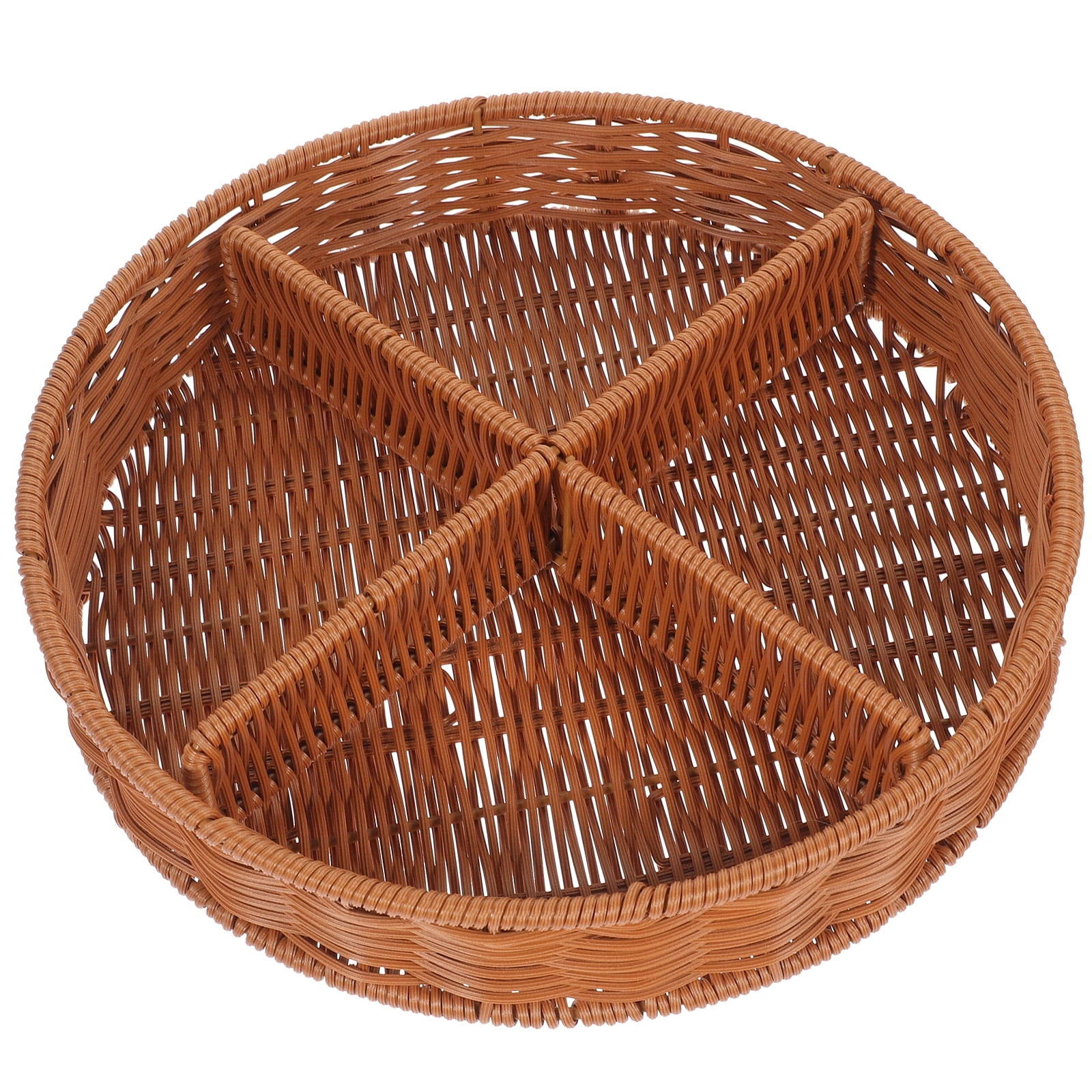 Dessert Fruit Basket Bread Fruits Serving Baskets Candy Woven Rattan ...