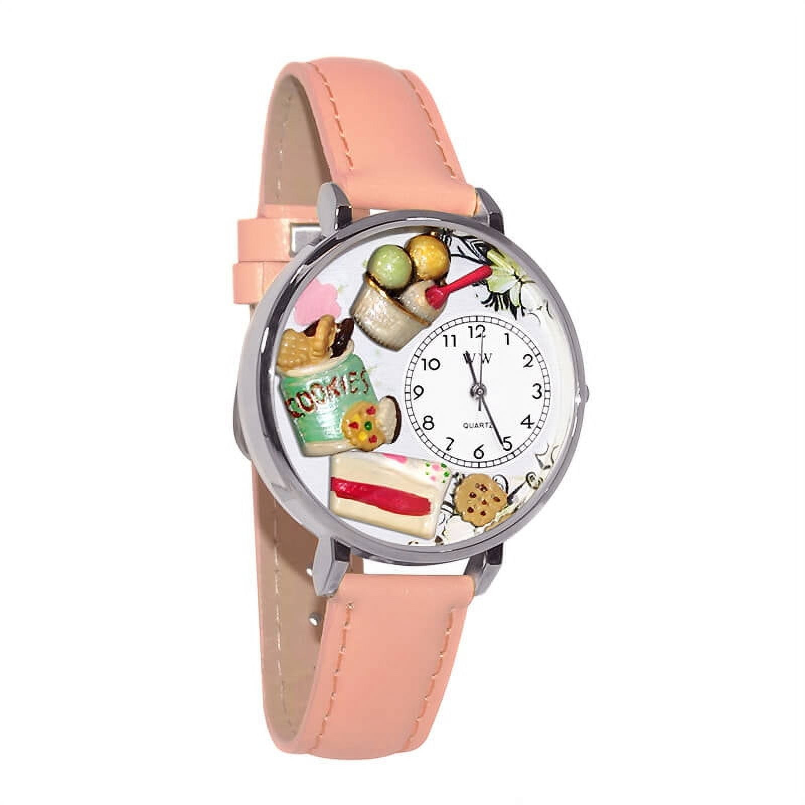Dessert Lover Watch in Silver (Large) - Walmart.com