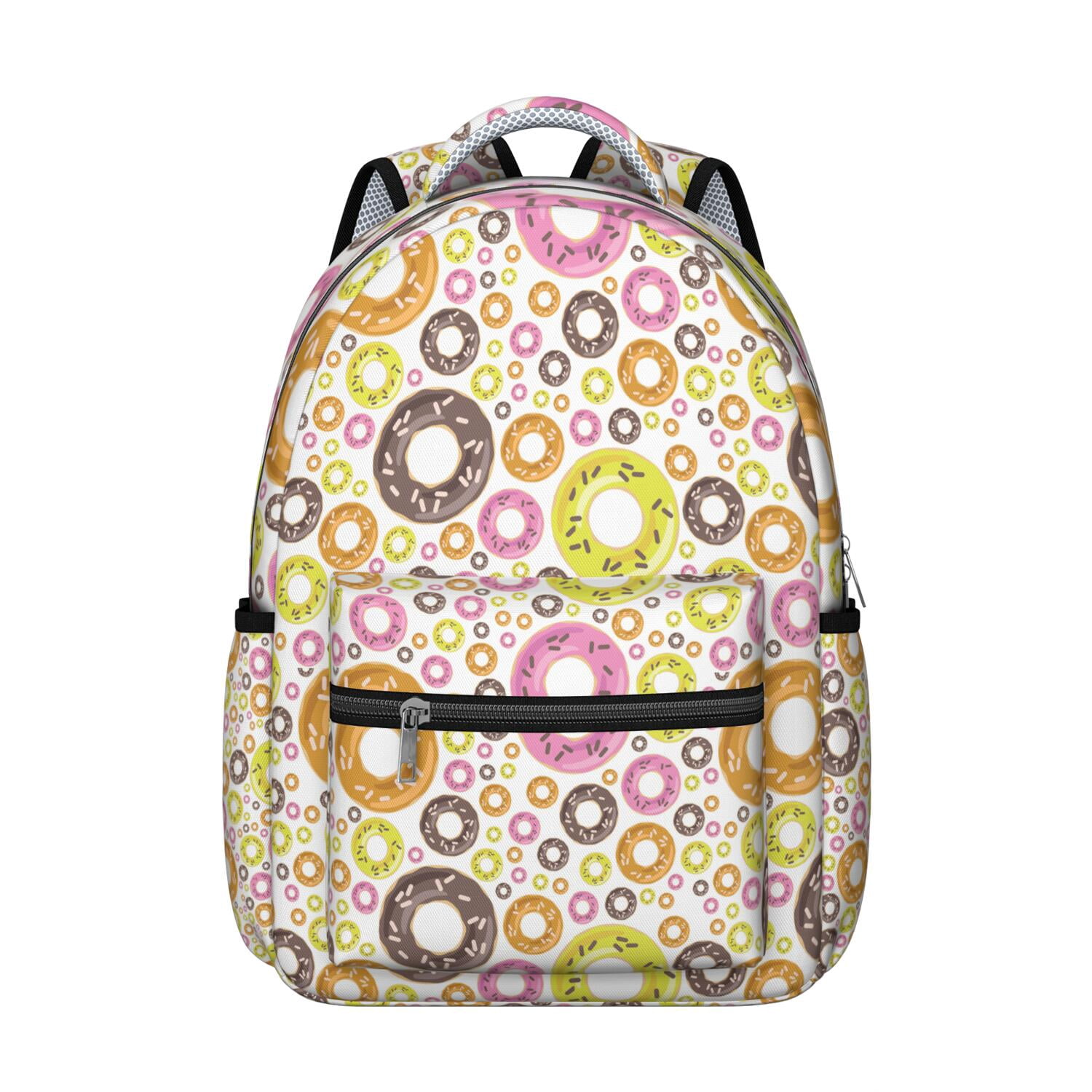Dessert Lover's Waterproof Backpack with Padded Straps - Cute Donut ...