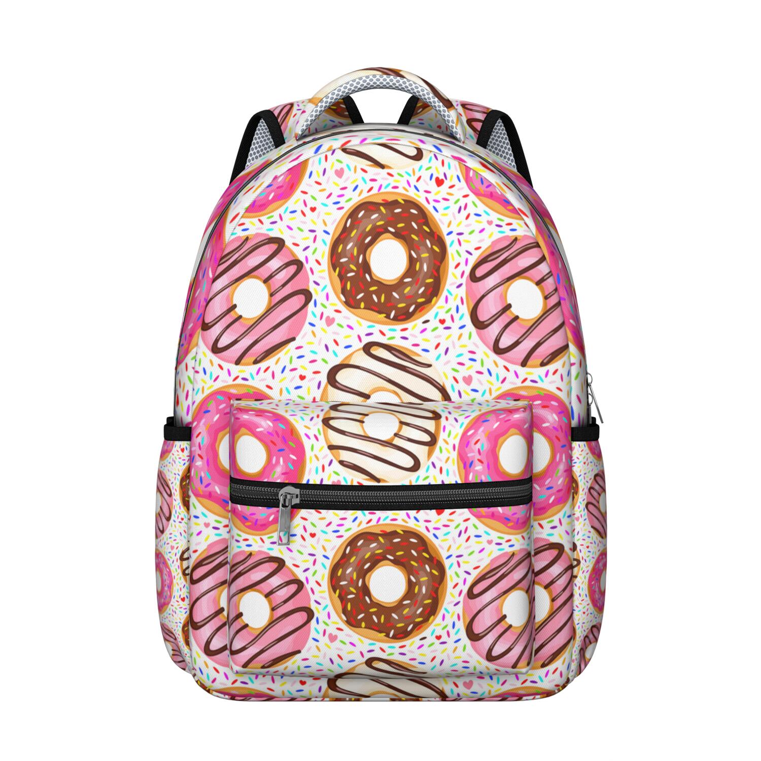 Dessert Lover's Waterproof Backpack with Padded Straps - Cute Donut ...