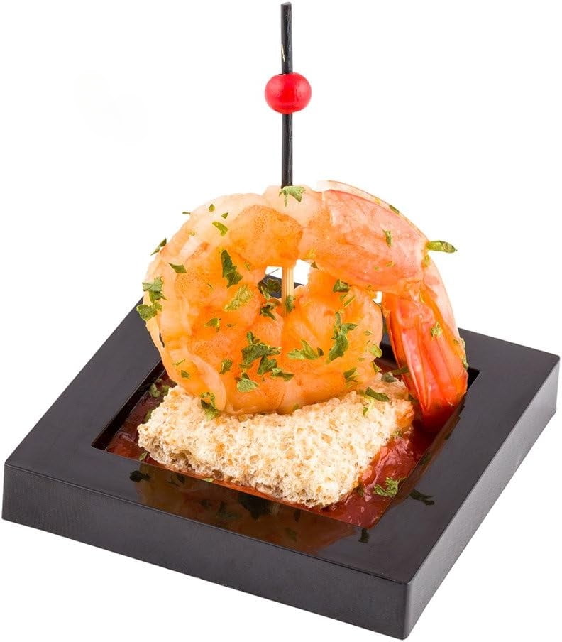 Dessert Plates Disposable Appetizer Plates - For Cold Foods Black ...