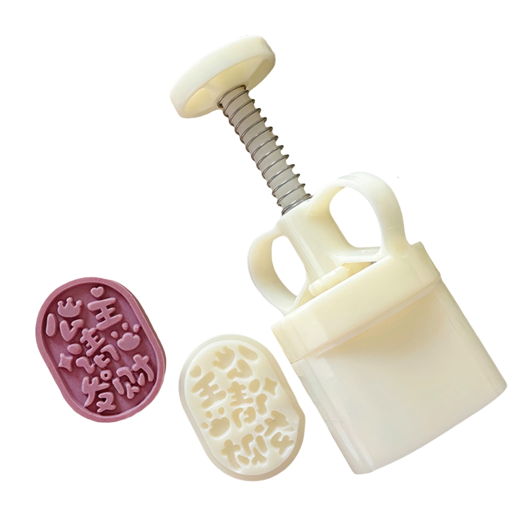 Dessert Press Tool Mungs Bean Cake Molds Set Plastic Dough Moulds for ...