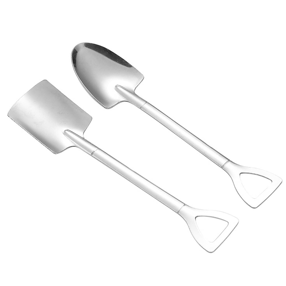 Dessert Spoon Set,20 Pcs 16CM Shovel Shape Stainless Steel Spoons, Ice ...
