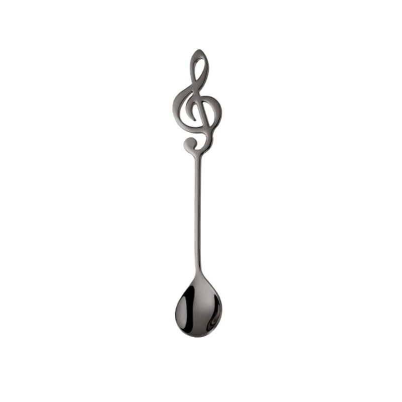Dessert Spoons Dinnerware Stainless Coffee Stirring Spoon Small Musical ...