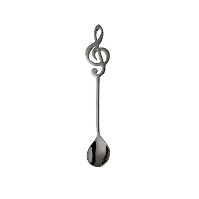 Dessert Spoons Dinnerware Stainless Coffee Stirring Spoon Small Musical ...