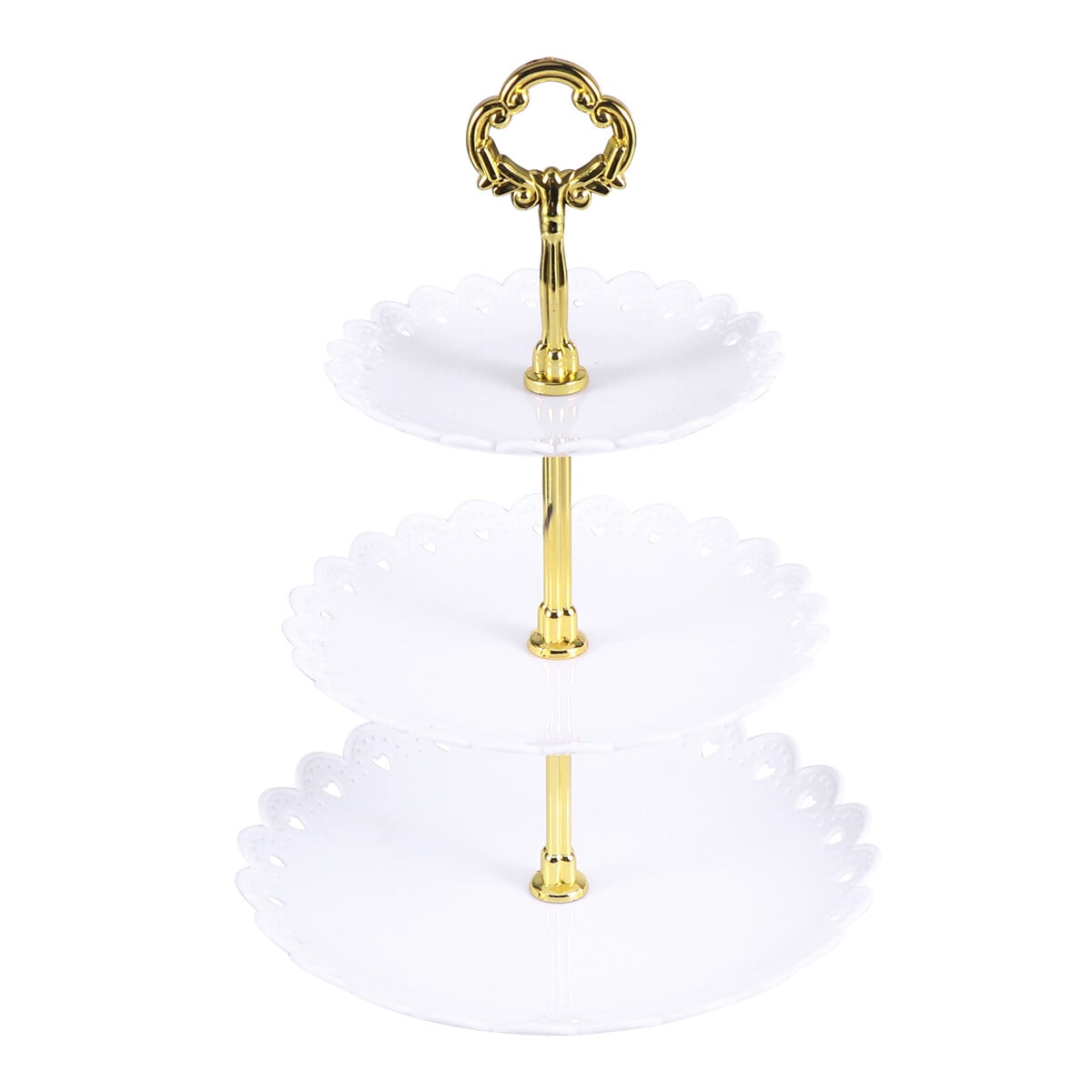 Dessert Stand Three Tiers Party Serving Platter Storage Tiered Cake ...