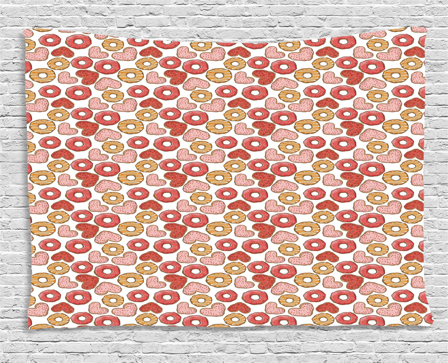Dessert Tapestry, Classic Style and Filled Heart Shaped Iced Glazed ...