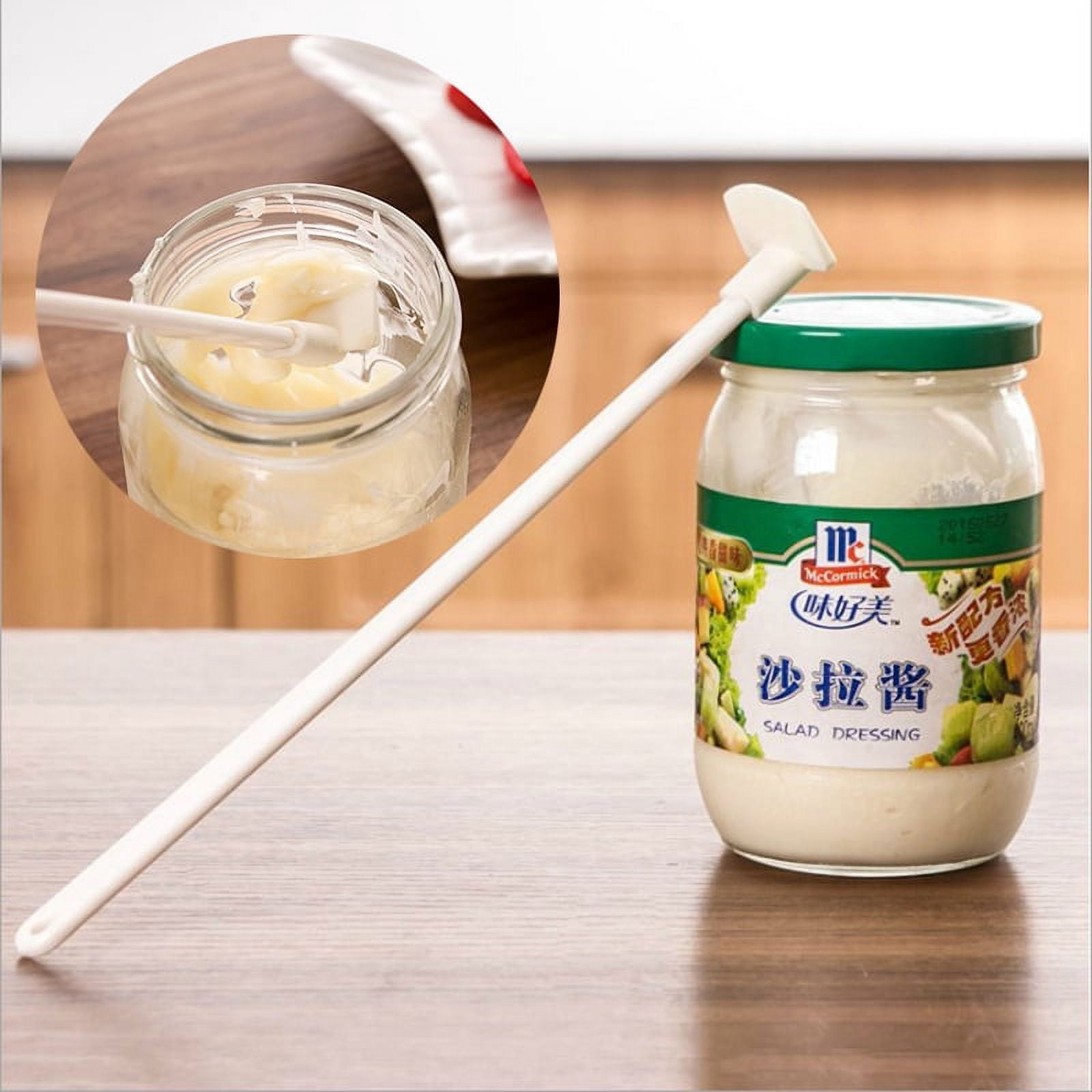 Dessert Tools Long Bottle Scraper For Butter Jam Sauce Ketchup Silicone ...