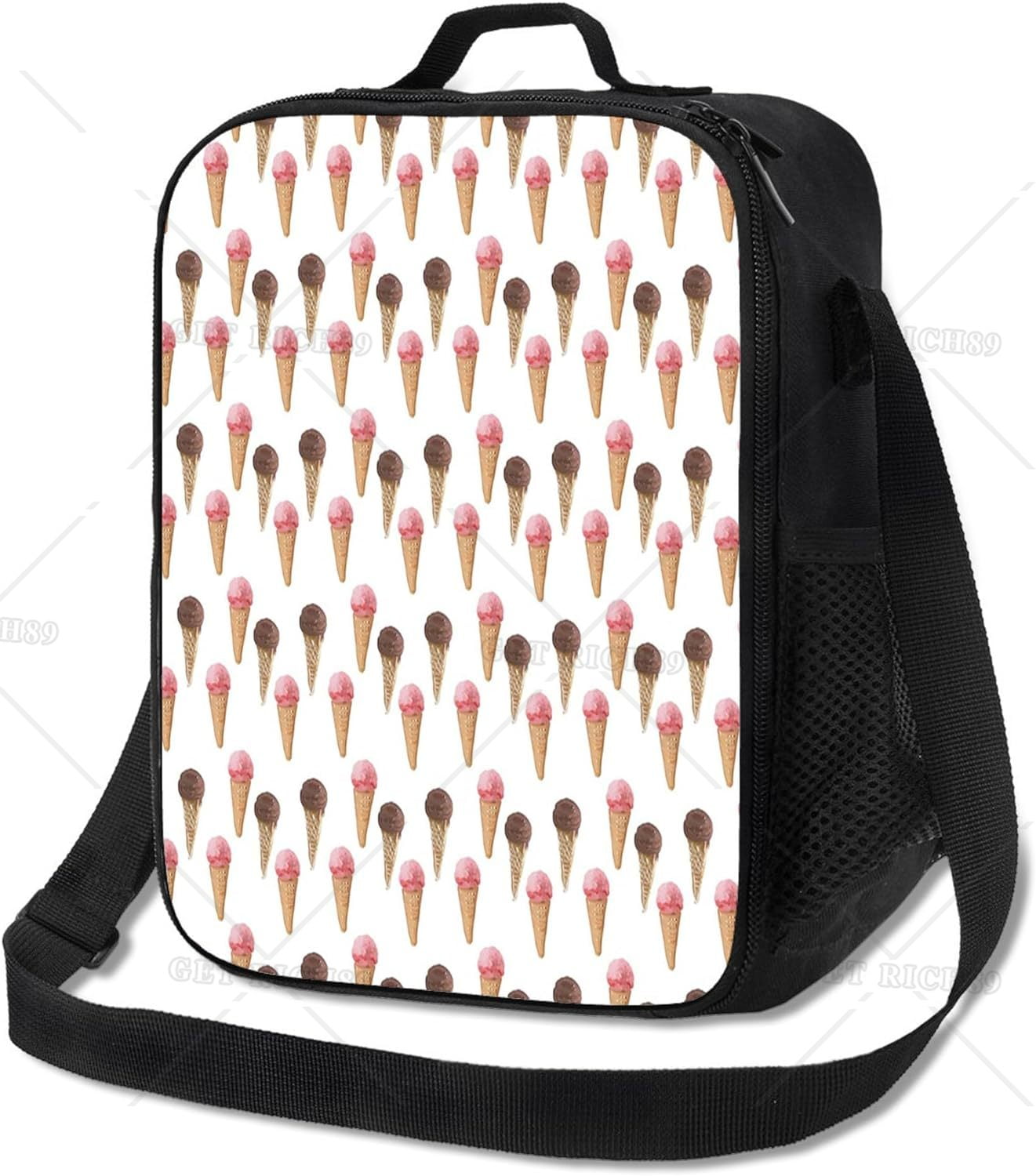 Dessery Ice Cream Insulated Lunch Bag for Women Large Leak Proof Lunch ...