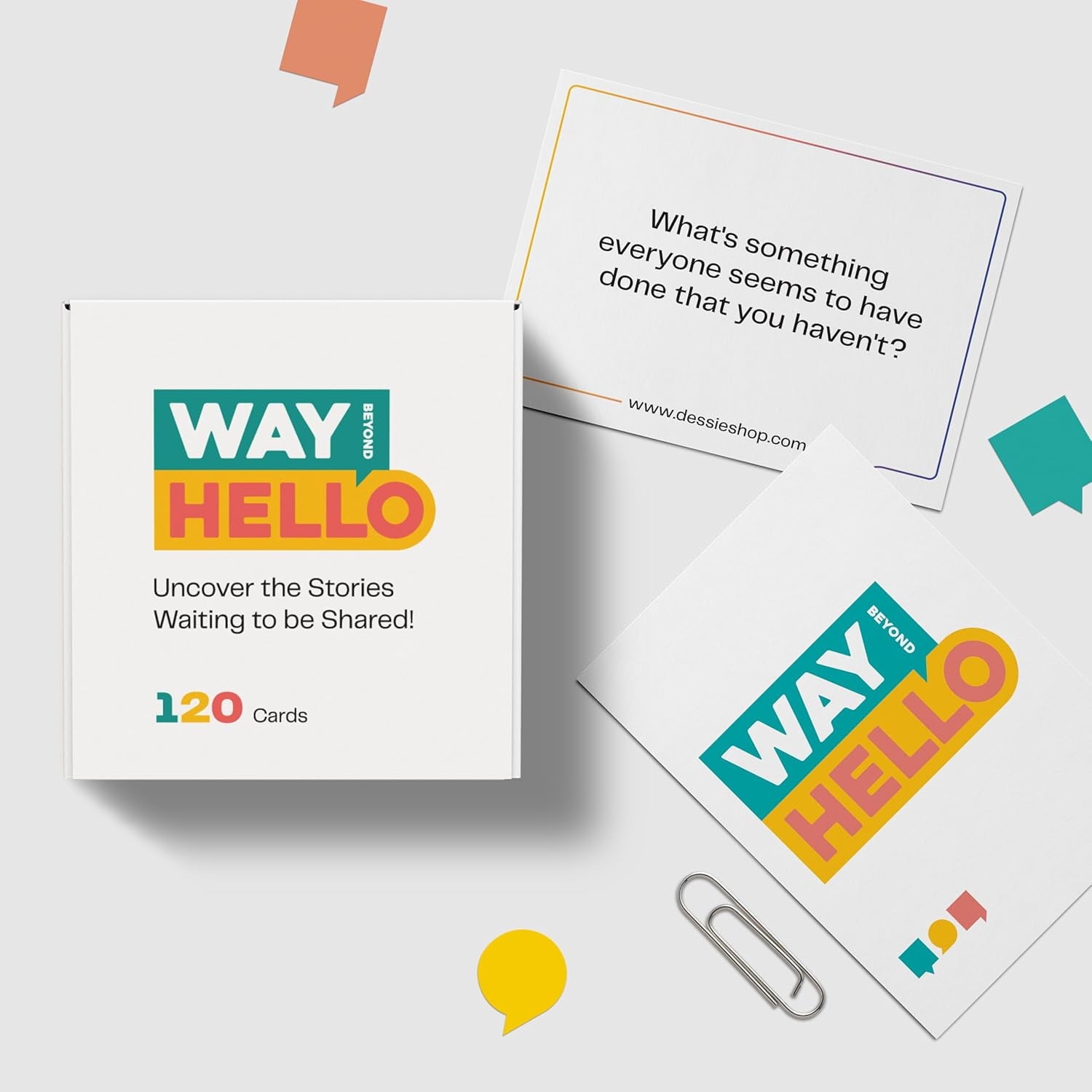 Dessie Way Beyond Hello: 120 Unique Conversation Cards for Couples, Families & Ice Breakers ...