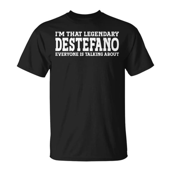 Destefano Surname Team Family Last Name Destefano TShirt - Walmart.com