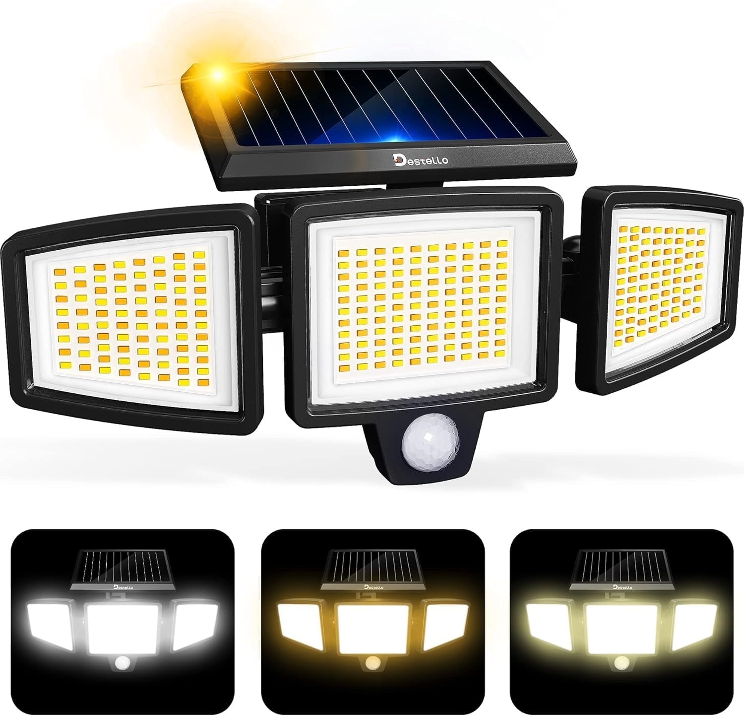 Destello Solar Lights Outdoor, Flood Lights,2024 Upgraded High ...