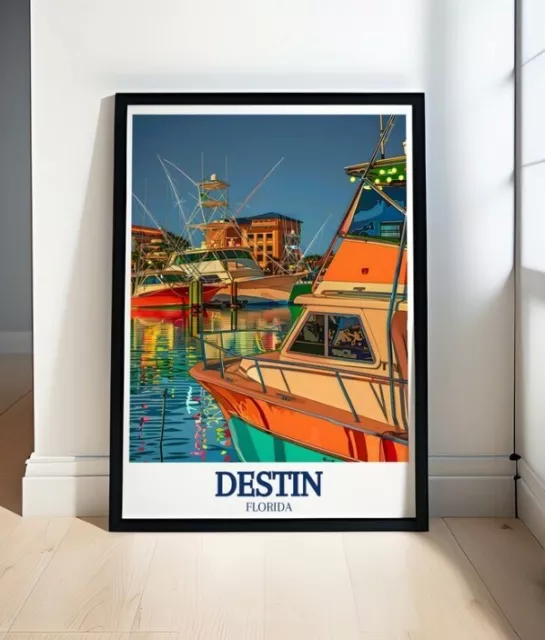 Destin Art Collection - Harborwalk Marina Travel Prints NO FRAMED ...