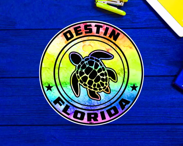 Destin Florida Beach Sticker Decal Sticker Sea Turtle Phone Decal Water ...