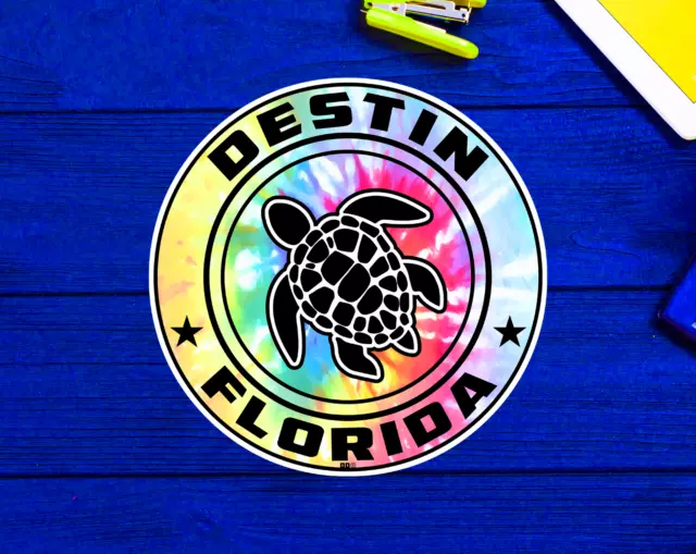 Destin Florida Beach Sticker Decal Sticker Sea Turtle Phone Decal Water ...