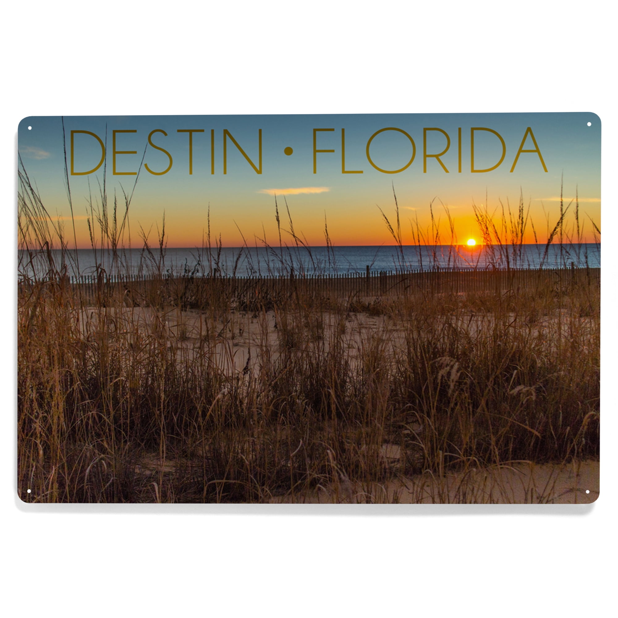 Destin, Florida, Beach and Sunrise (12x18 Aluminum Art, Indoor Outdoor ...