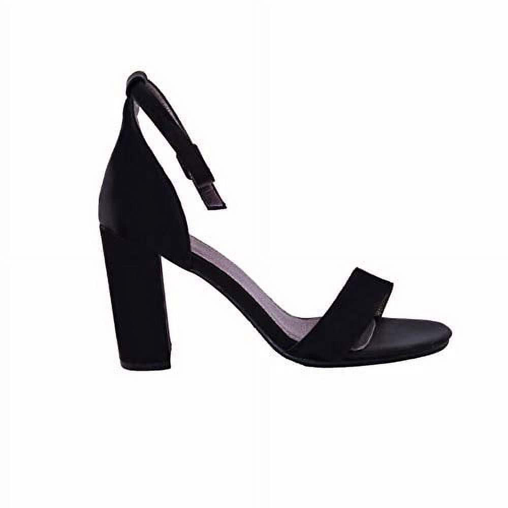 Destina Way Delight High Heels Closed Back Sandals Black 11 W - Walmart.com