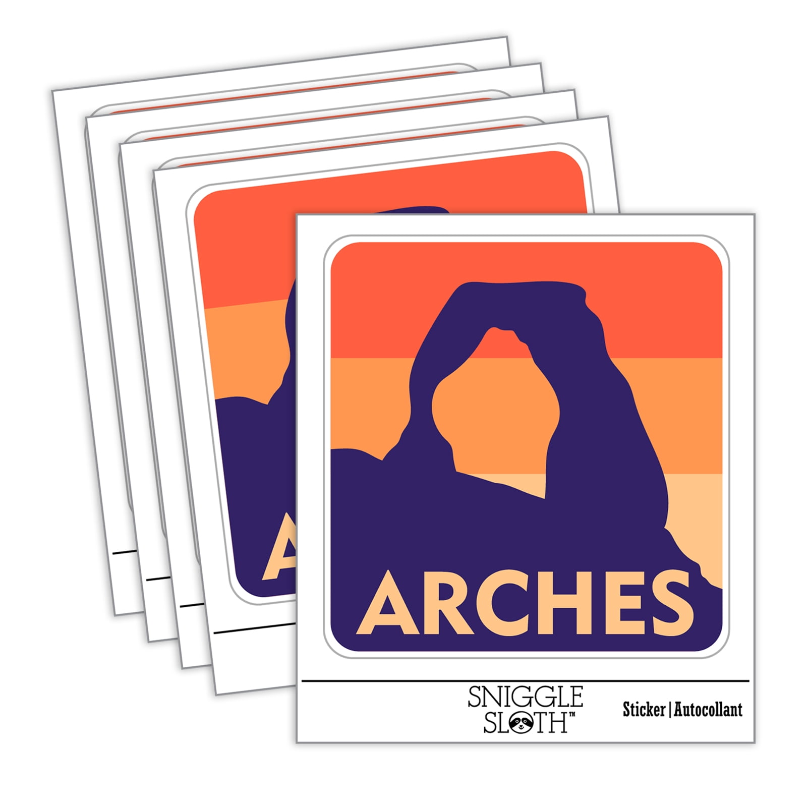 Destination Arches National Park Car Window Bumper Water Bottle Phone ...