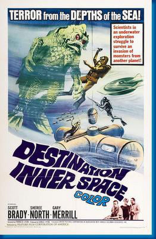 Destination Inner Space Movie Poster Print Art Poster 24x36 Multi-Color ...