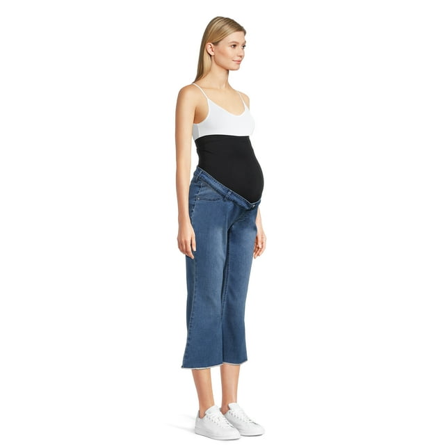 Destination Maternity Women's Maternity Crop Flare Jeans, Sizes S-2XL ...