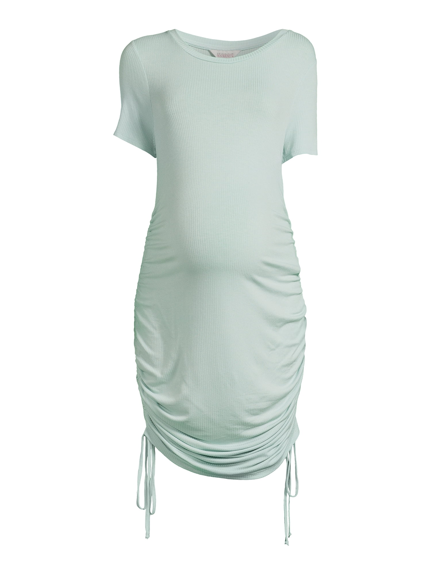 Destination Maternity Women's Rouched Dress with Short Sleeves, Sizes S ...