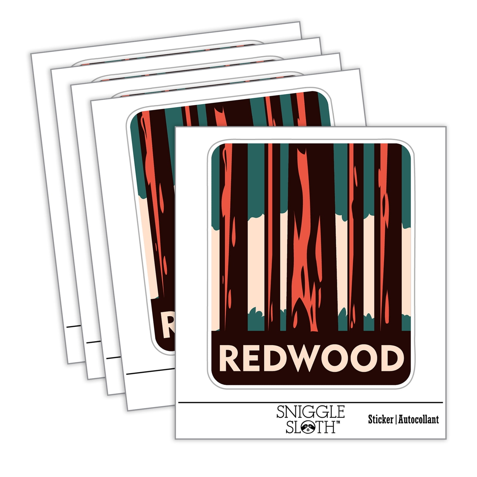 Destination Redwood Forest National Park Car Window Bumper Water Bottle ...