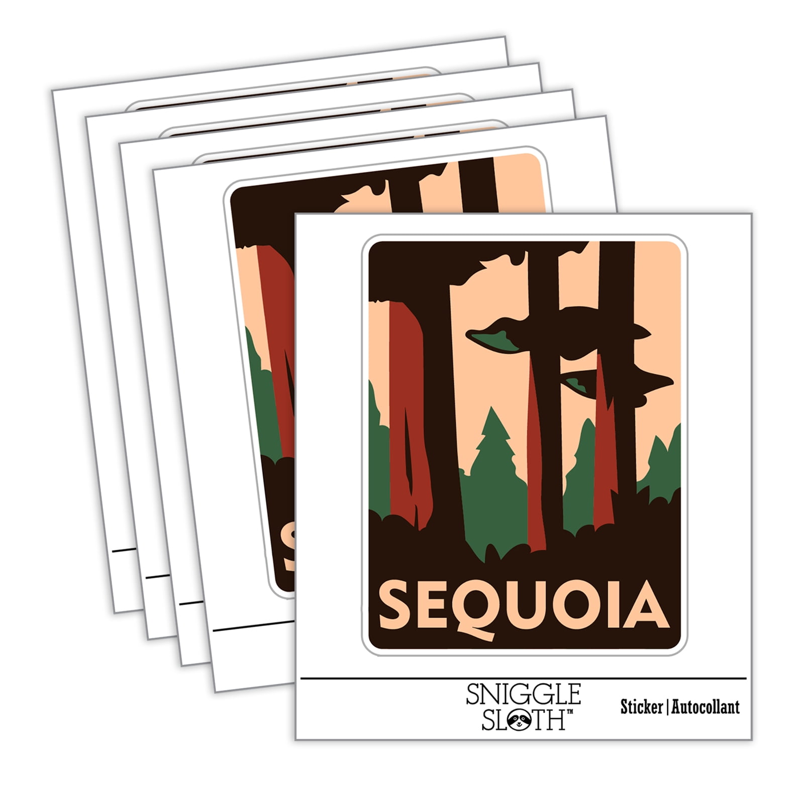 Destination Sequoia National Park Forest Car Window Bumper Water Bottle ...