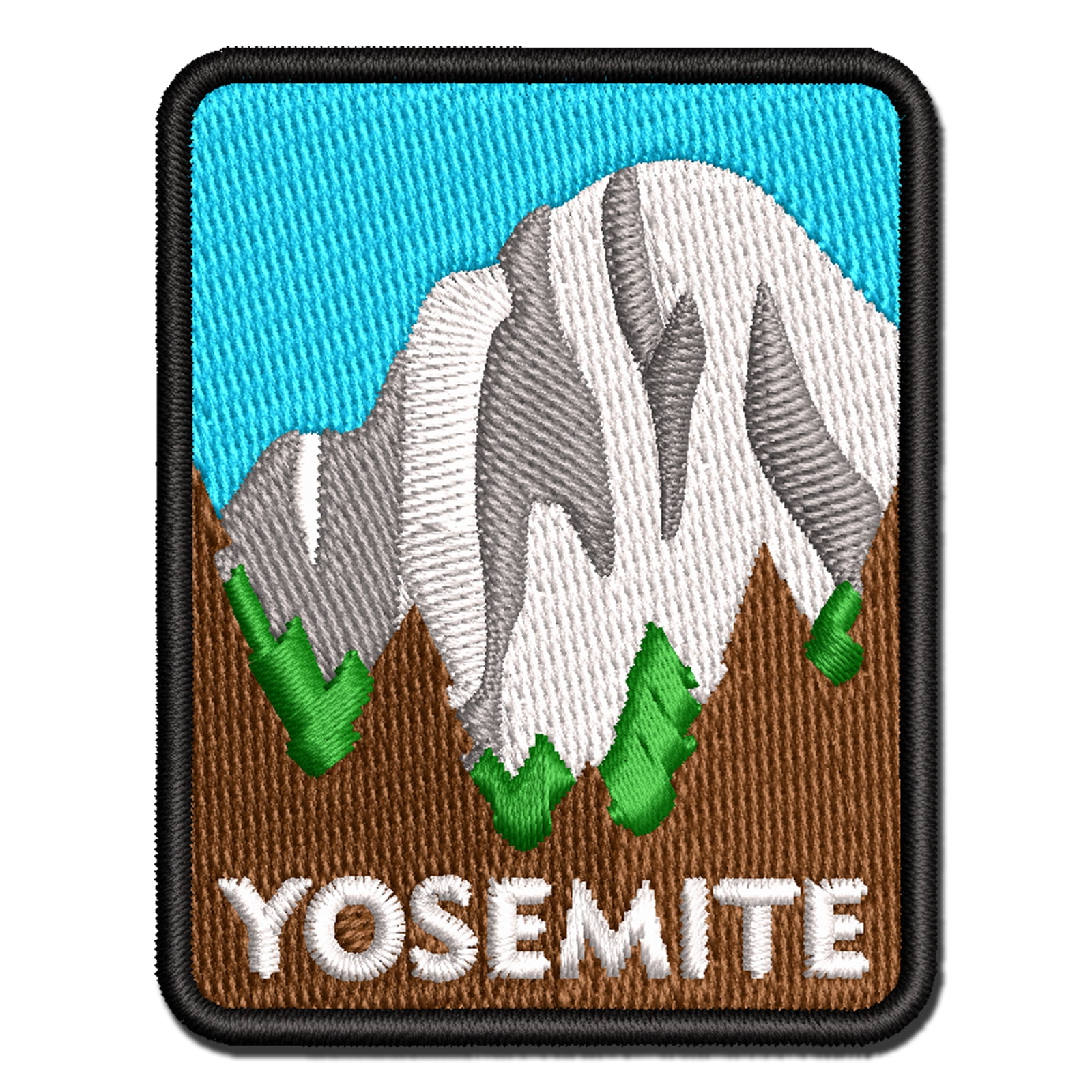 Destination Yosemite National Park Forest Applique Multi-Color Embroidered Hook & Loop Patch - 3 ...
