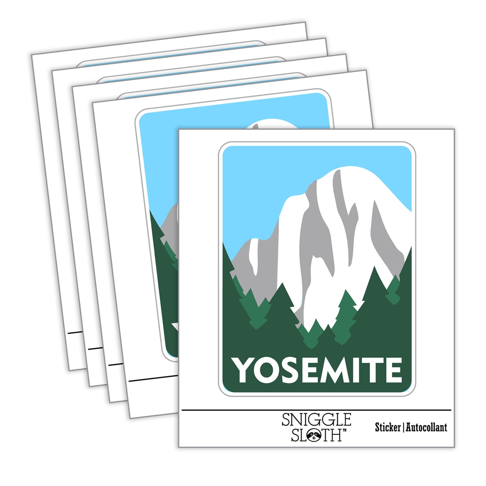 Destination Yosemite National Park Forest Car Window Bumper Water ...