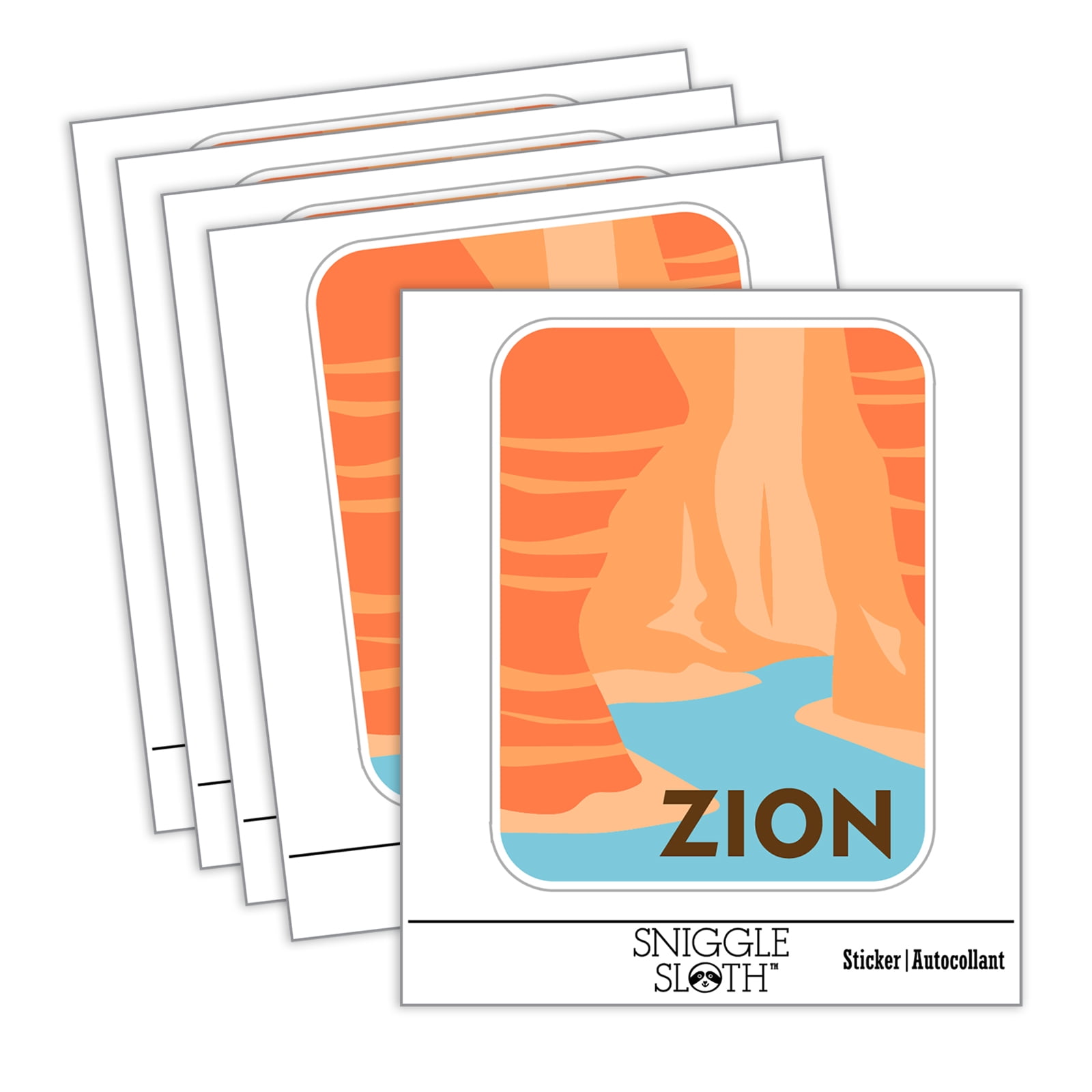 Destination Zion National Park Car Window Bumper Water Bottle Phone ...