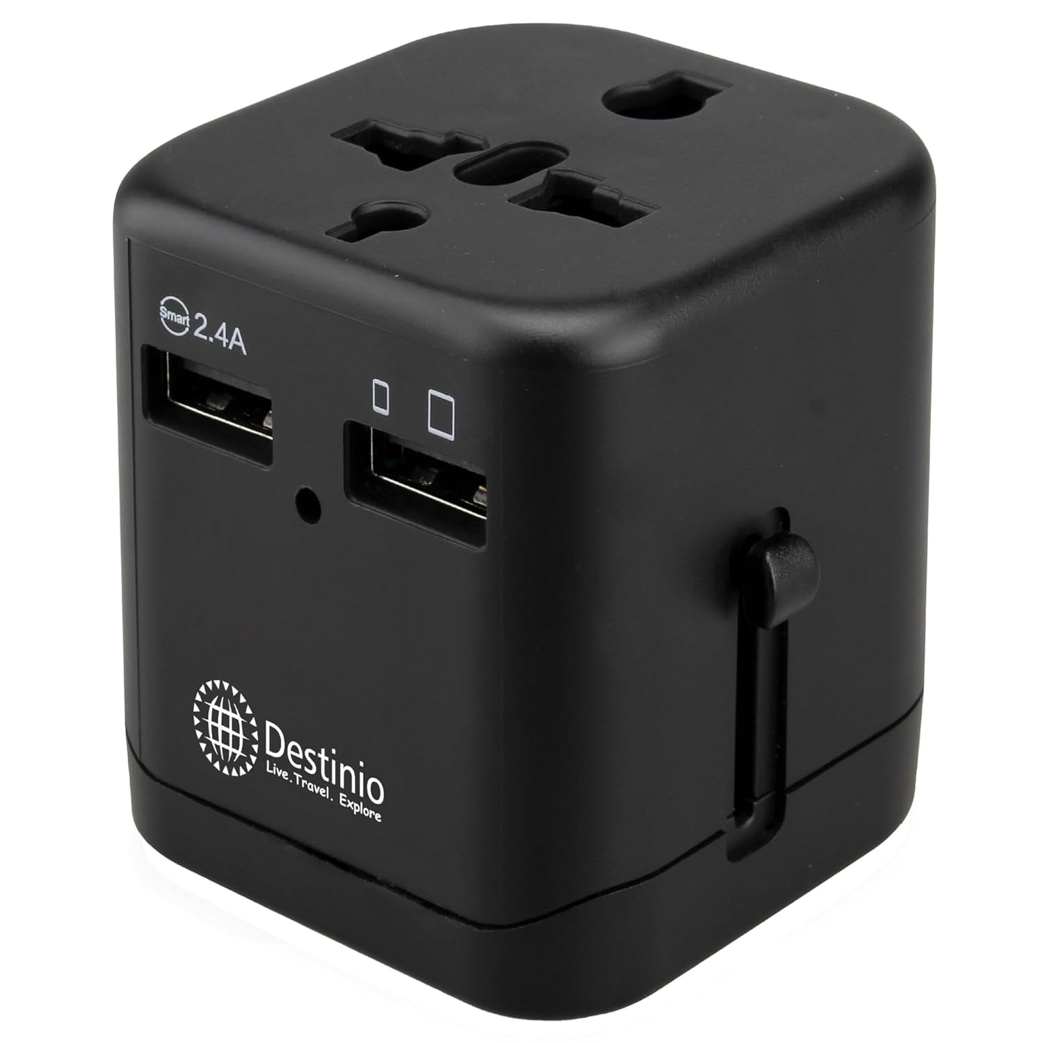 Destinio 3in1 Universal Travel Adapter 24A Dual USB Fast Charging Multi ...