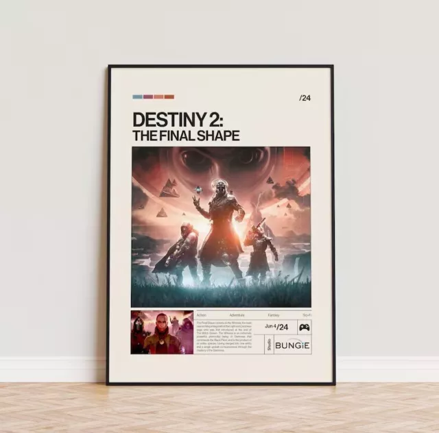 Destiny 2 - The Final Shape Poster, Video Game Poster, Minimalist Game ...
