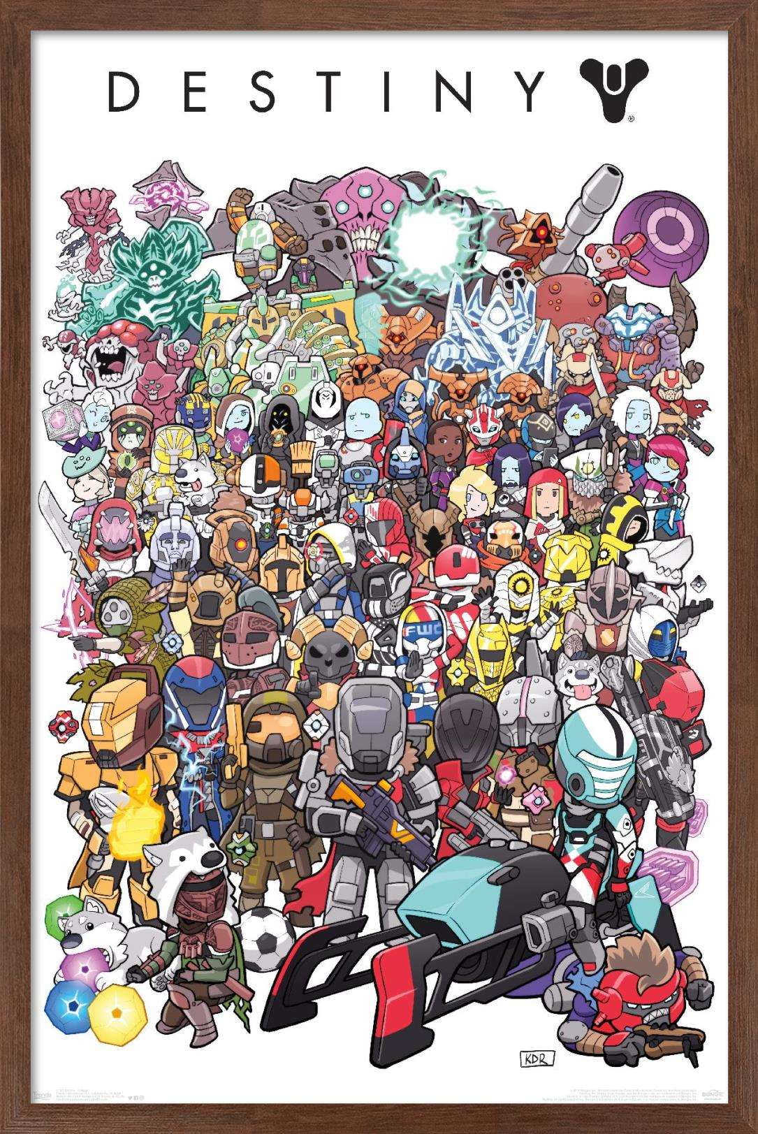 Destiny - Collage Wall Poster, 14.725" x 22.375", Framed - Walmart.com