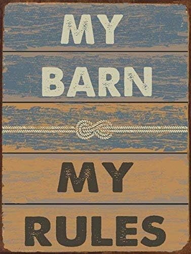 Destiny'S My Barn My Rules Sign, Stable, Rustic Decor, Cowboy, Ranch ...